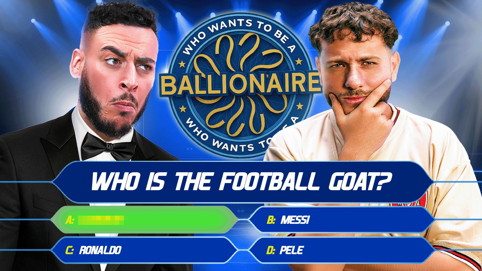 VIDEO: Who wants to be a Ballionaire?! Front Three's Ali attempts to go all the way & bag the ...