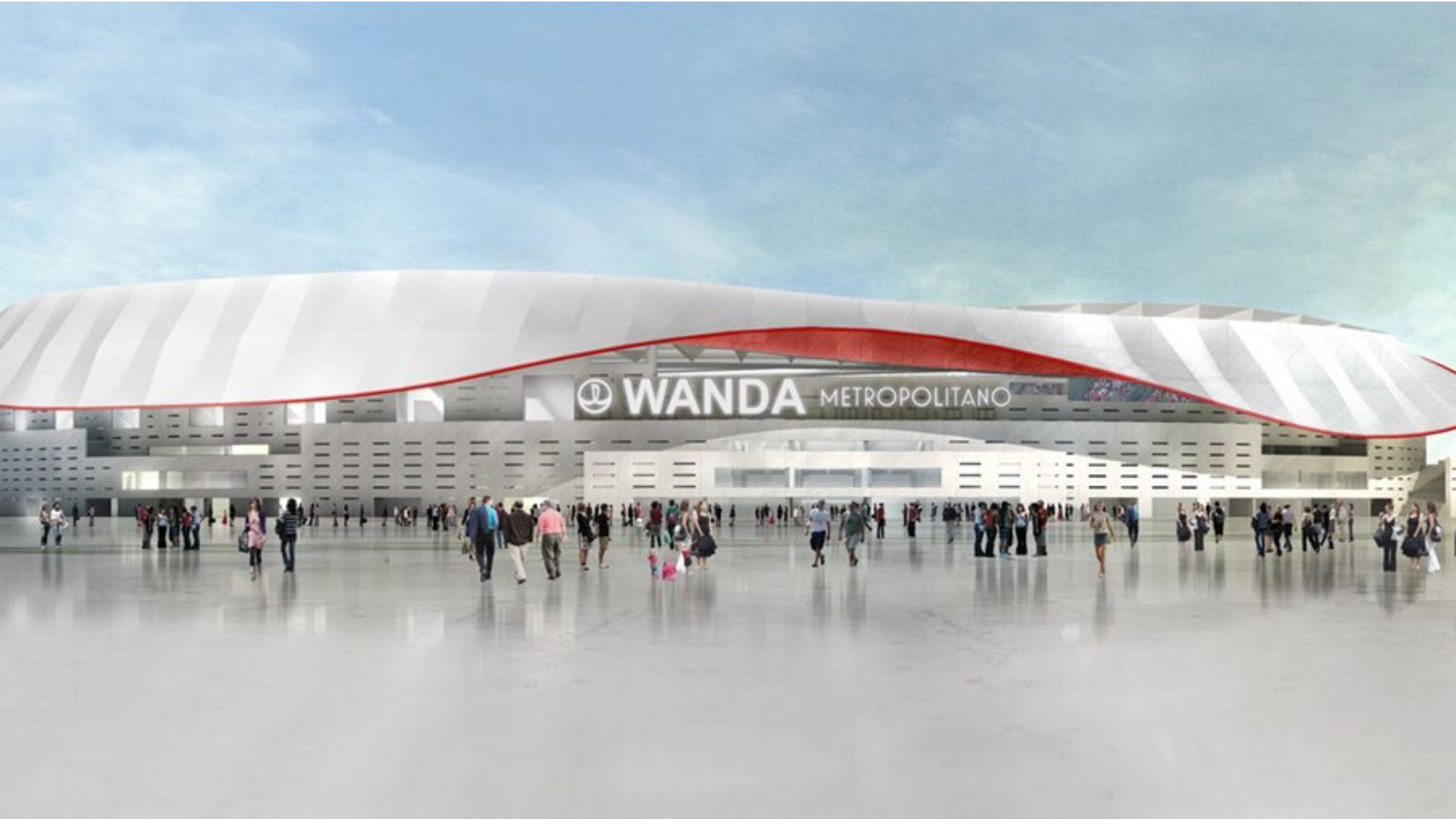 Atletico reveal new Wanda Metropolitano stadium and new club logo ...