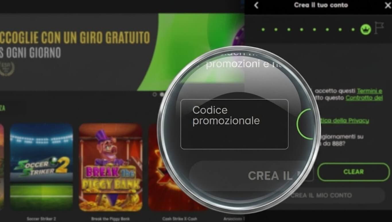 Codice Promozionale 888 giugno 2026: 50€ senza deposito + 50 FS con ...