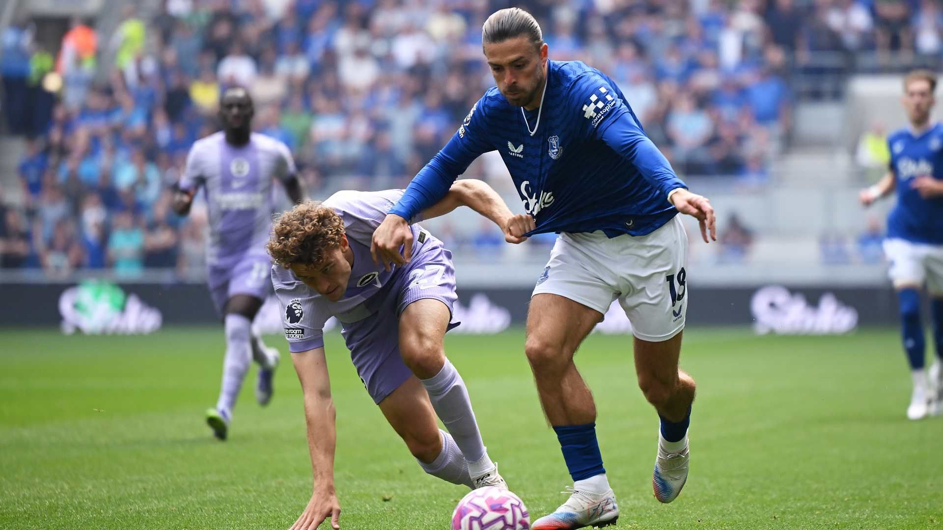 「マン・Cで自由ではなかったと言いたくはないけど…」エヴァートンFWグリーリッシュ、新本拠地初戦で2アシストの大活躍 | Goal.com 日本