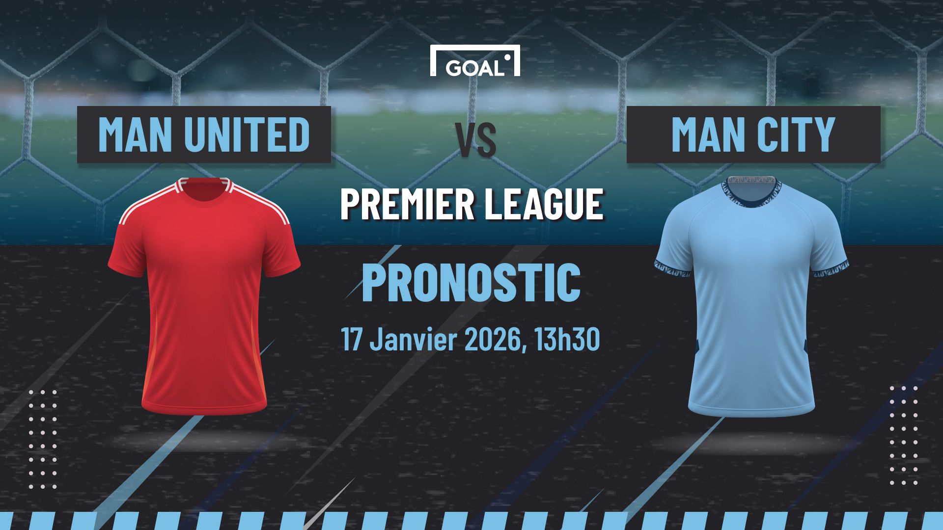 Pronostic Manchester United vs Manchester City 17/01/2026 : les ...