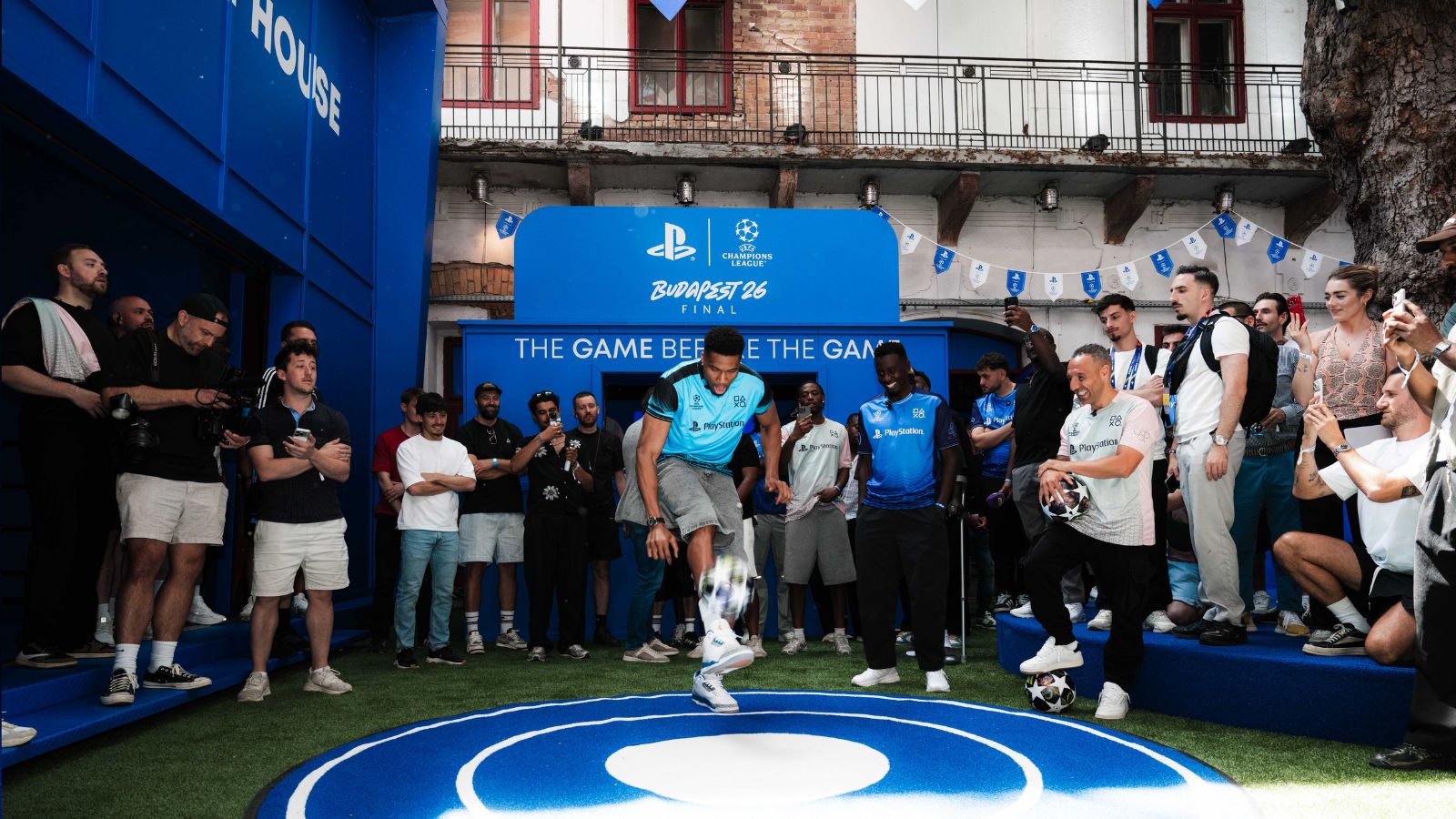 NBA star Giannis Antetokounmpo takes on football challenges at ...