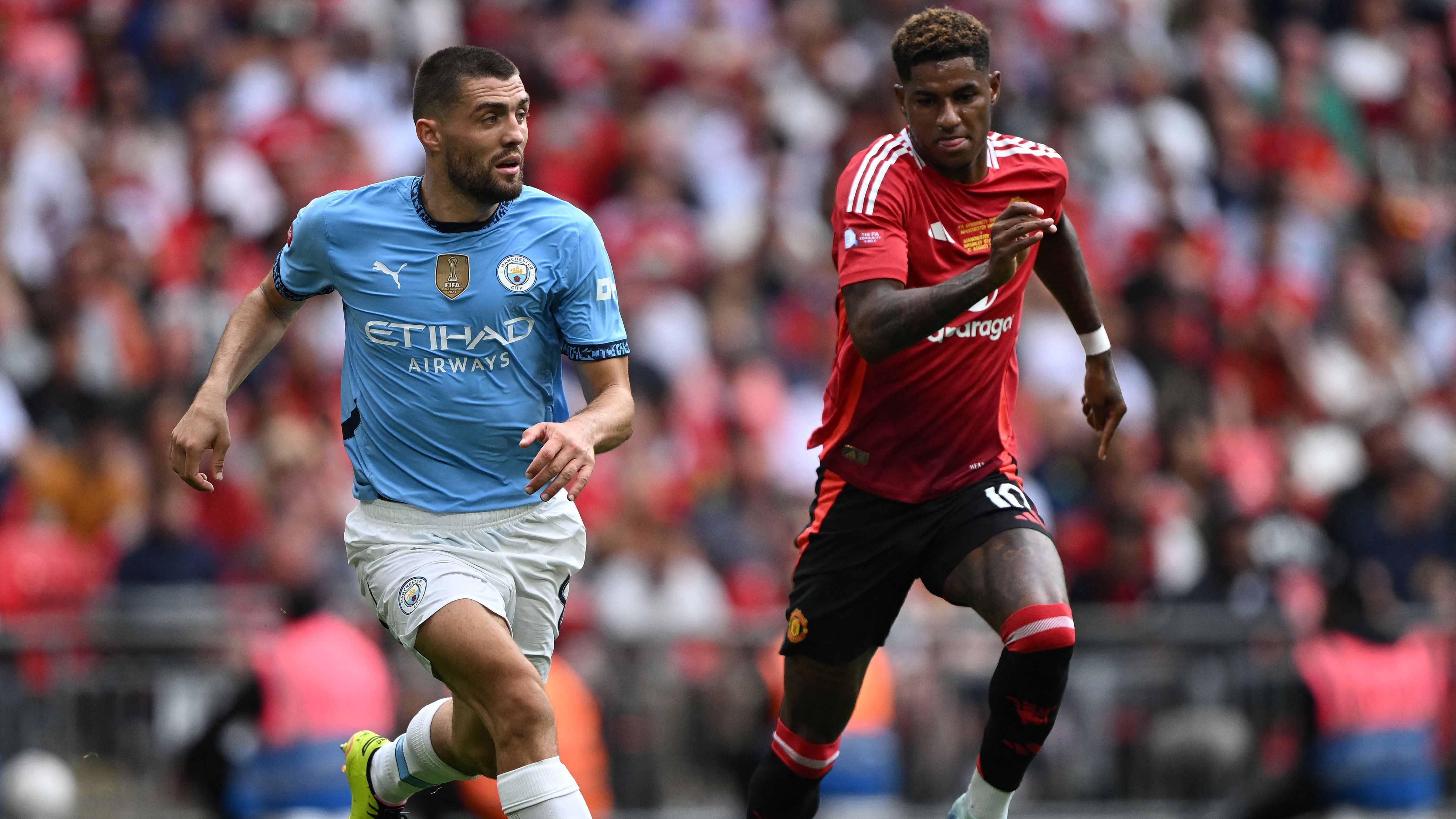 Man City player ratings vs Man Utd: Ederson's a penalty king! Brazilian ...