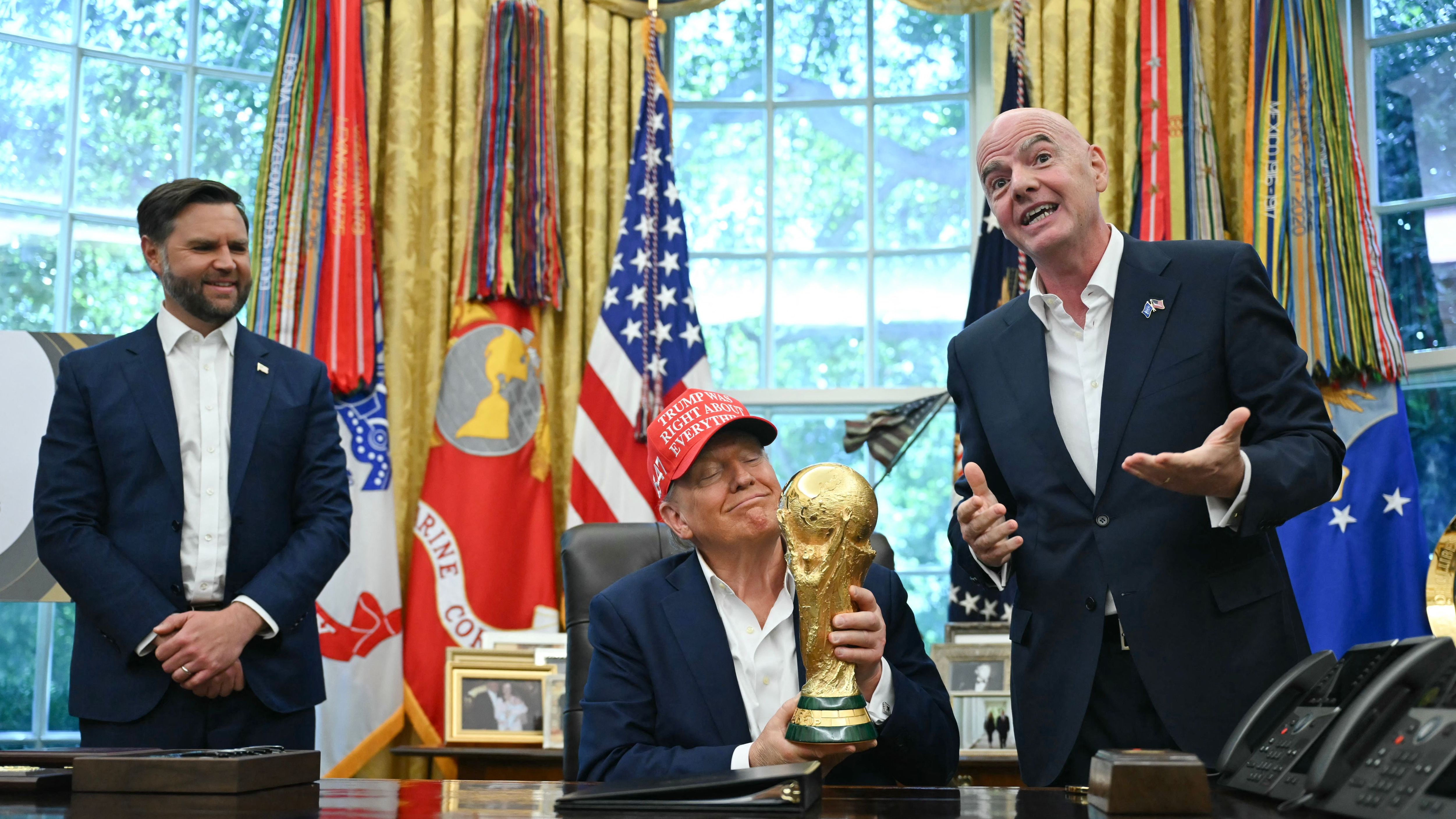 President Donald Trump suggests moving 2026 World Cup games from cities he deems unsafe, says ...