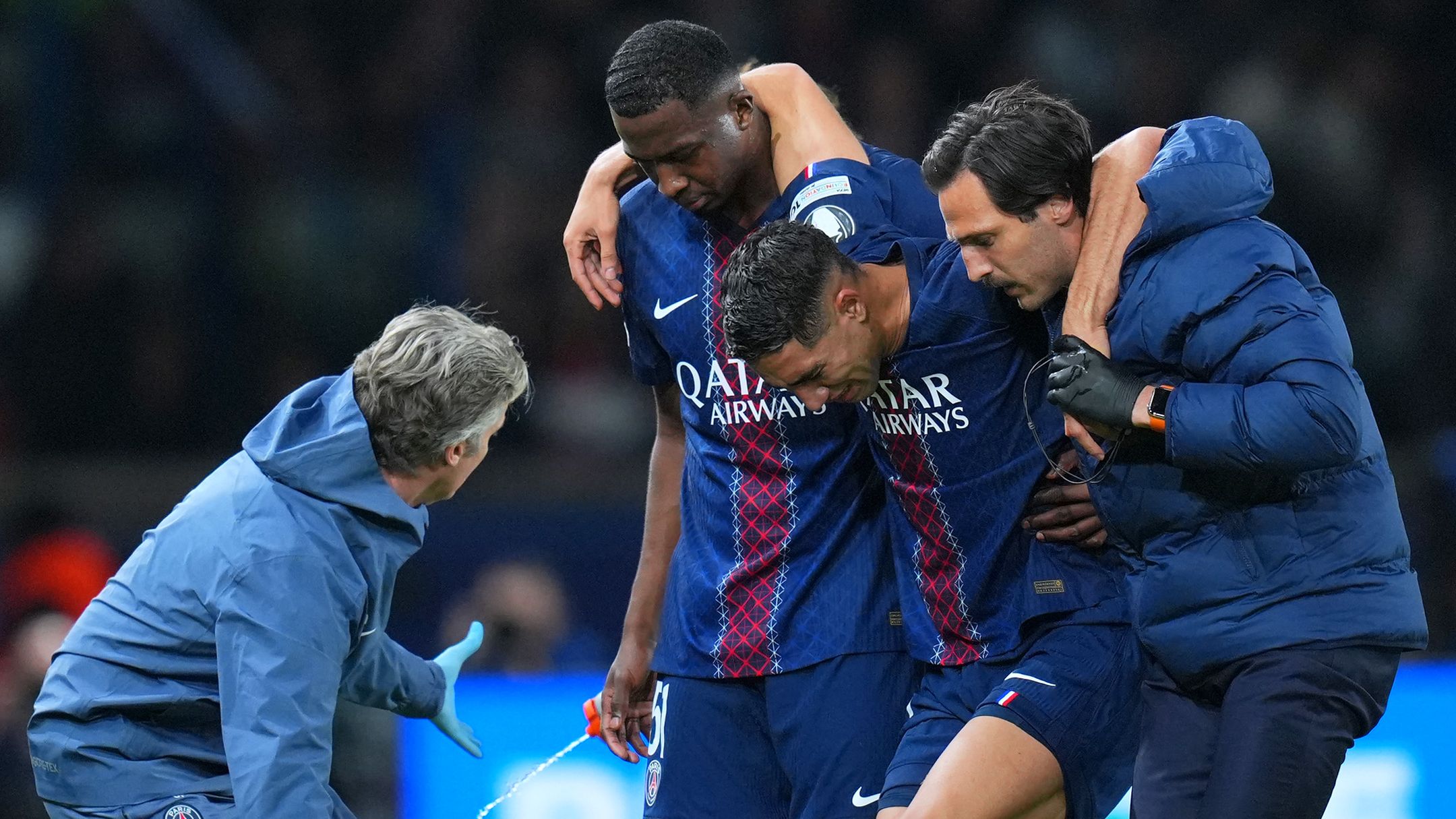 PSG confirm Achraf Hakimi and Ousmane Dembele double injury blow after Bayern Munich defeat with ...